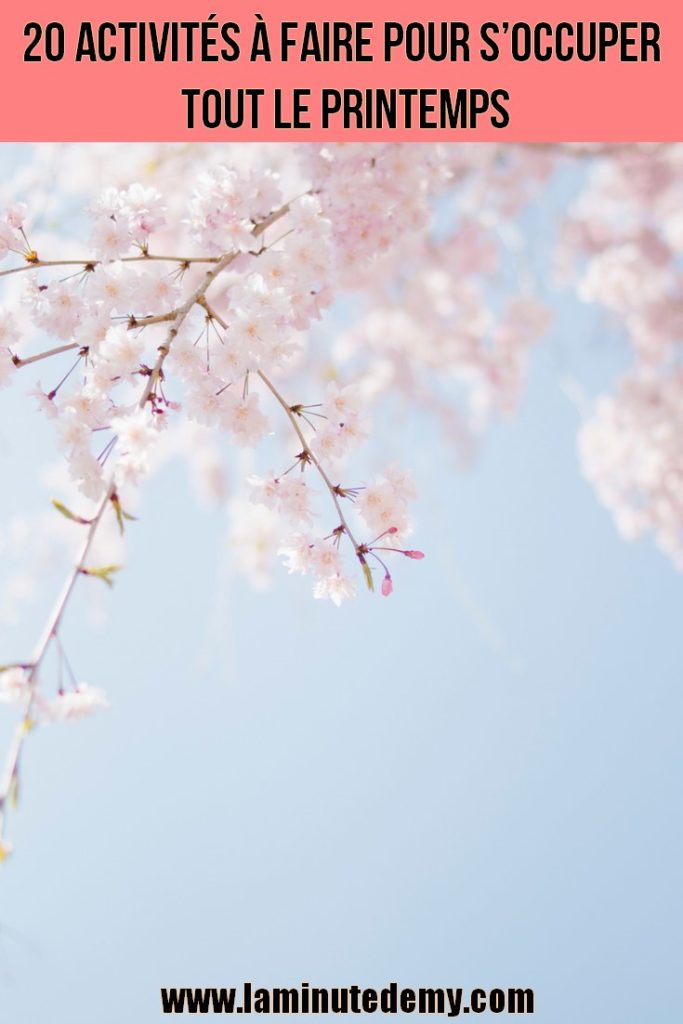20 activités à faire pour s’occuper tout le printemps - La Minute d'Emy ...
